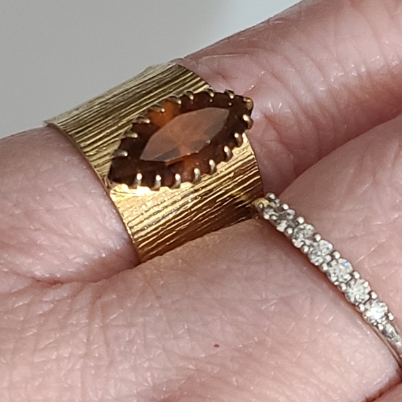 Sarah Coventry | Jewelry | Vintage Sarah Coventry Ring Gold Citrine ...